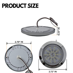 Universal Interior Light Round 30 LED Reading Light Ceiling Dome Roof ...