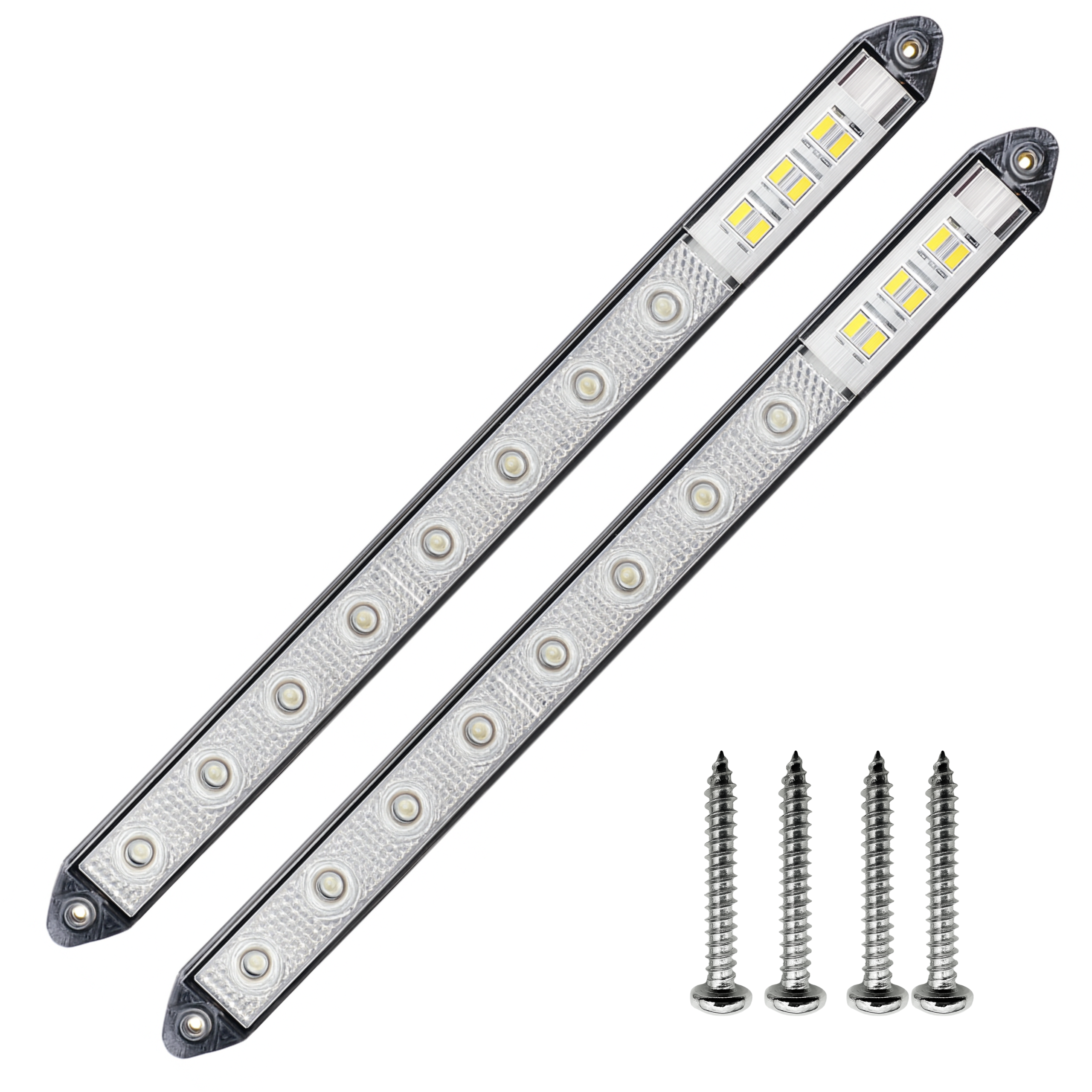 2PC 13.5" LED Identification Light Bar Dual Function - Stop, Tail, Tur ...